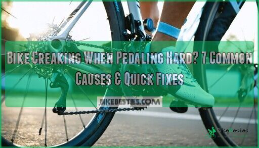Bike Creaking When Pedaling Hard? 7 Common Causes & Quick Fixes