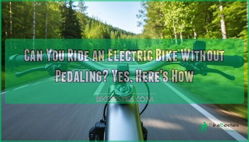 Can You Ride an Electric Bike Without Pedaling? Yes, Here's How