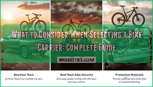 What to Consider When Selecting a Bike Carrier: Complete Guide