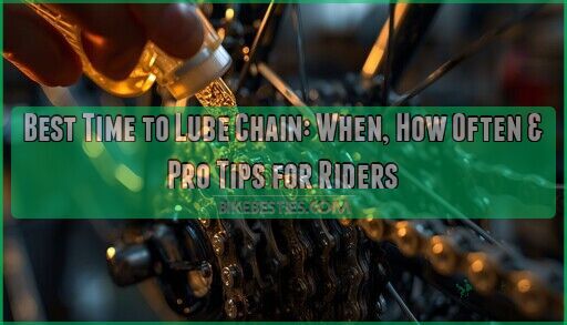 Best Time to Lube Chain: When, How Often & Pro Tips for Riders