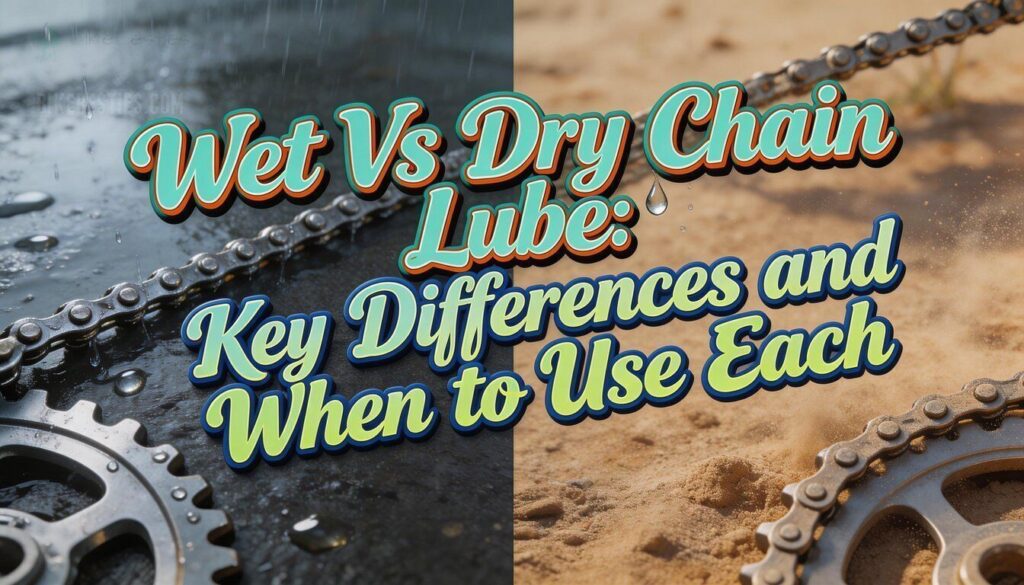 Wet Vs Dry Chain Lube: Key Differences and When to Use Each